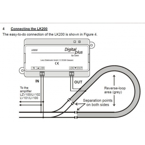 L12200 Lenz 'LK200' Fully Automated Reverse Loop Module (Replaces LK100)